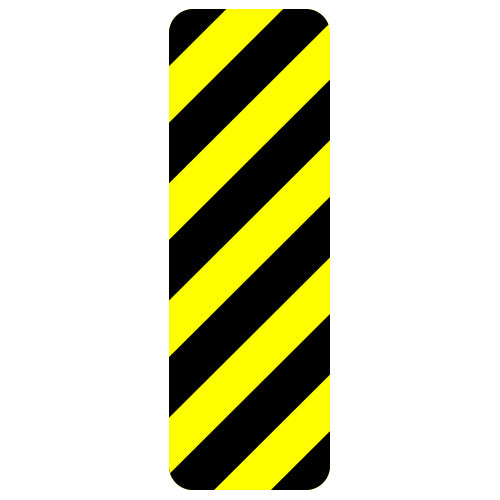 Hazard Marker Sign, Right – 10KCRTV