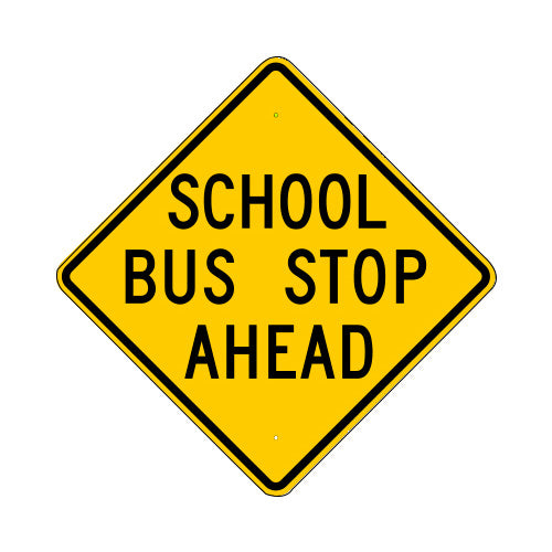 School Bus Stop Ahead Sign – 10KCRTV